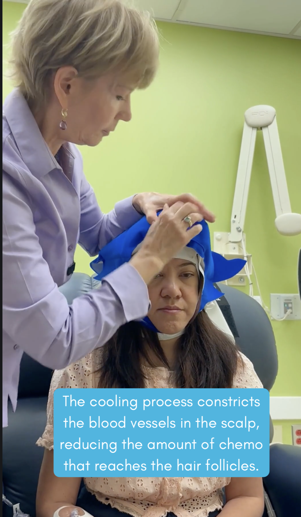 Cold Capping Demo at John Theurer Cancer Center | Right Arm Inc.